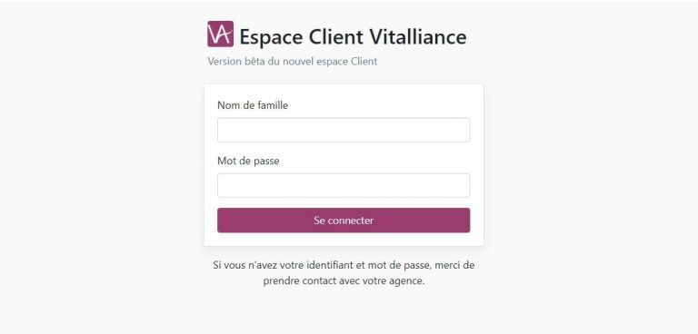 Vitalliance met en ligne son nouvel Espace Client sur le web