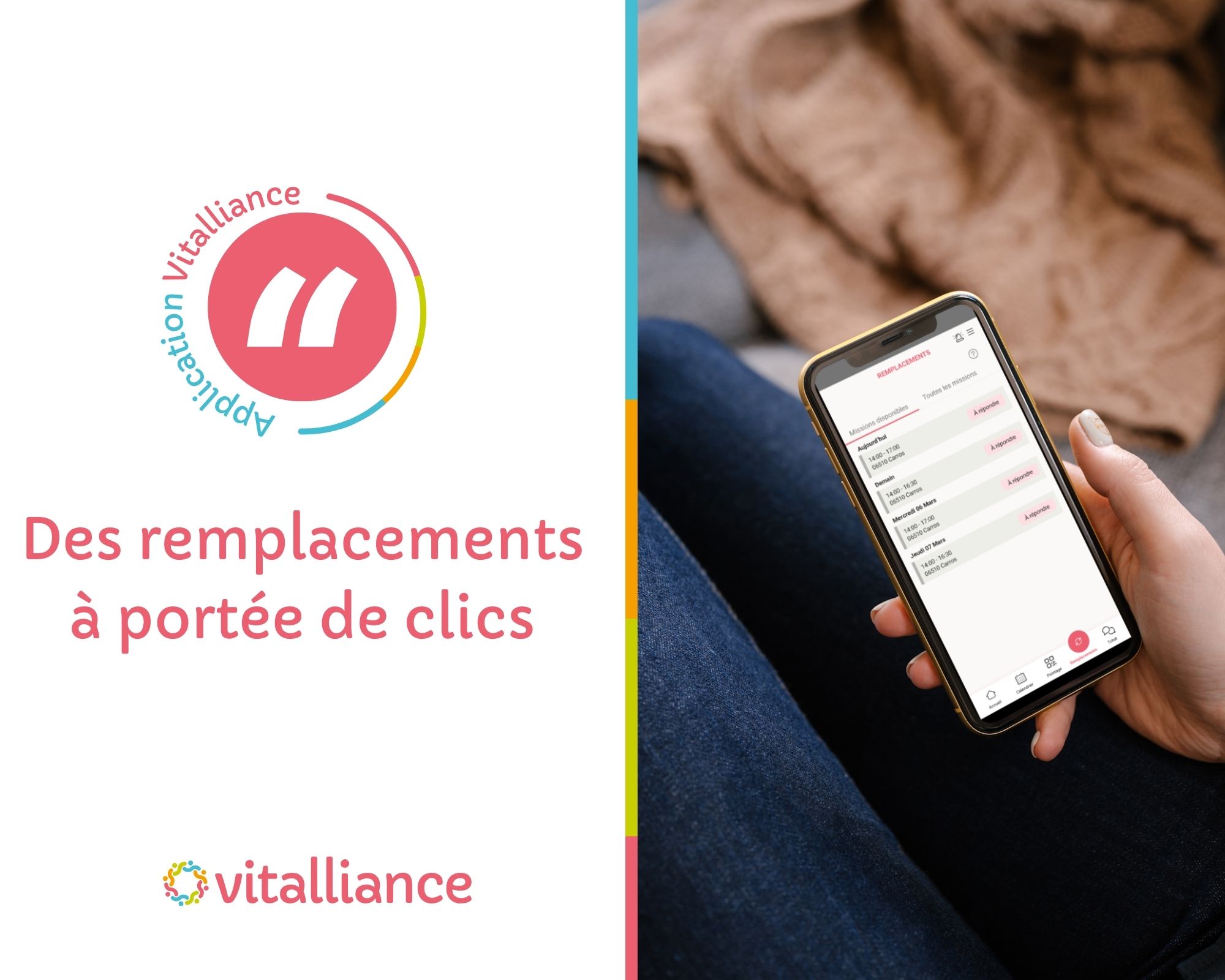 Remplacements facilités grâce à l'application Vitalliance - Blog Vitalliance